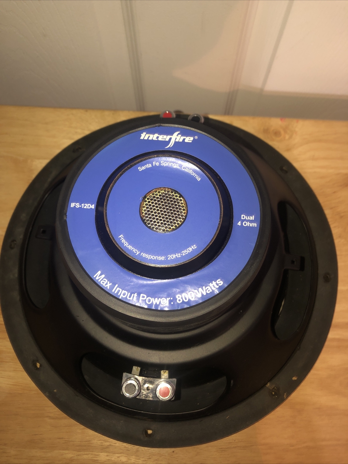 interfire ifs-12D4 12” car subwoofer dual 4 Ohm works well . | eBay