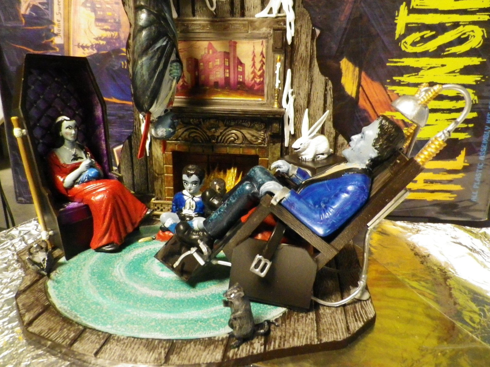The Munsters Polar Lights model kit. Dreadfully Painted 100% Completed ...