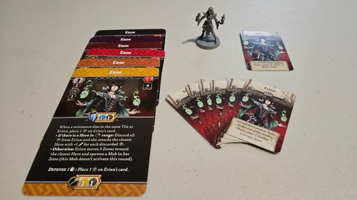 Zombicide Black Plague Comic Book Extras Erinn w/ Massive Darkness Card ...