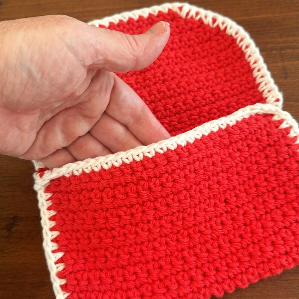 Crochet Wallet Checkbook Holder Purse Red White Monogram A Alabama Roll ...