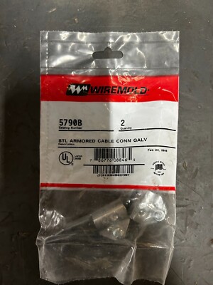 WIREMOLD STL ARMORED CABLE CONN GALVANIZED # 5790B | eBay