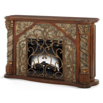 AICO by Michael Amini Villa Valencia fireplace | eBay
