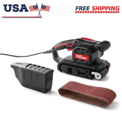 6-Amp Belt Sander 3x18-Inch Corded Electric Ergonomic Handles Power ...
