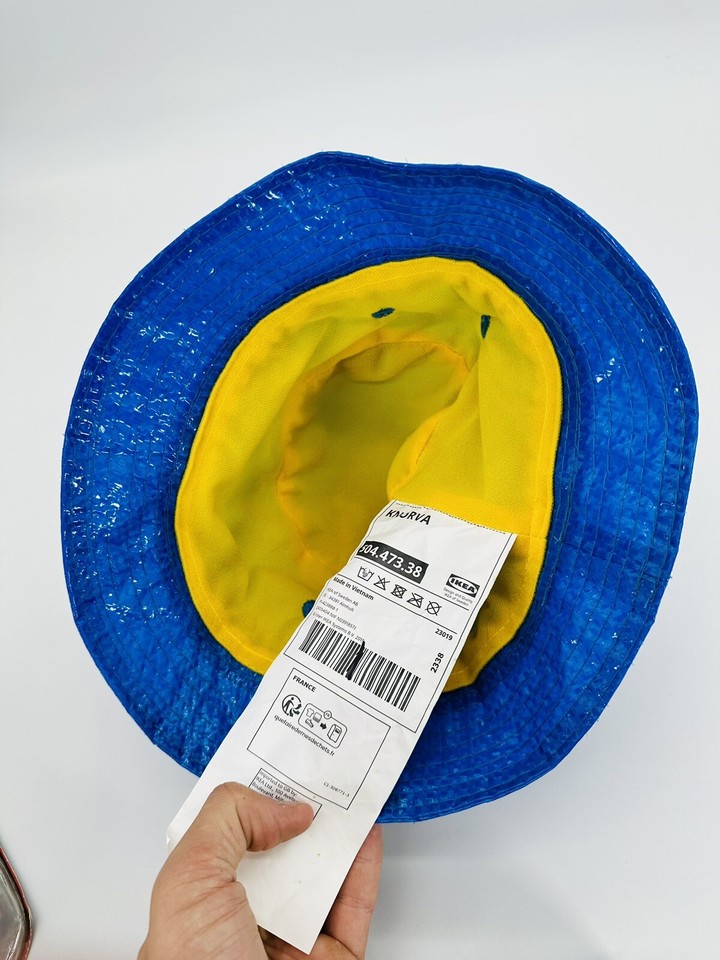 IKEA Bucket Hat KNORVA Frakta with Lining & Vent Holes Rain Hat Sun Hat ...
