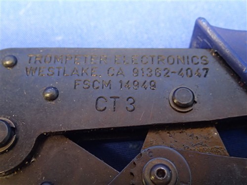 TROMPETER ELECTRONICS CT3 CRIMP TOOL NEW OLD STOCK | eBay