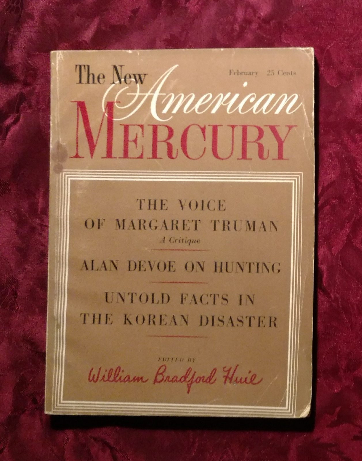 American MERCURY February 1951 ALAN DEVOE TERENCE O'BRIEN +++ | eBay