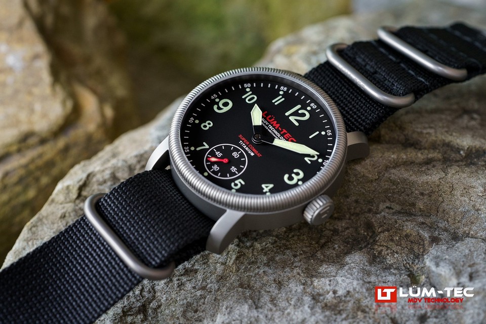 Lum-Tec Watch - Super Combat B2 Handwind Titanium Case 300 Meter WR w ...