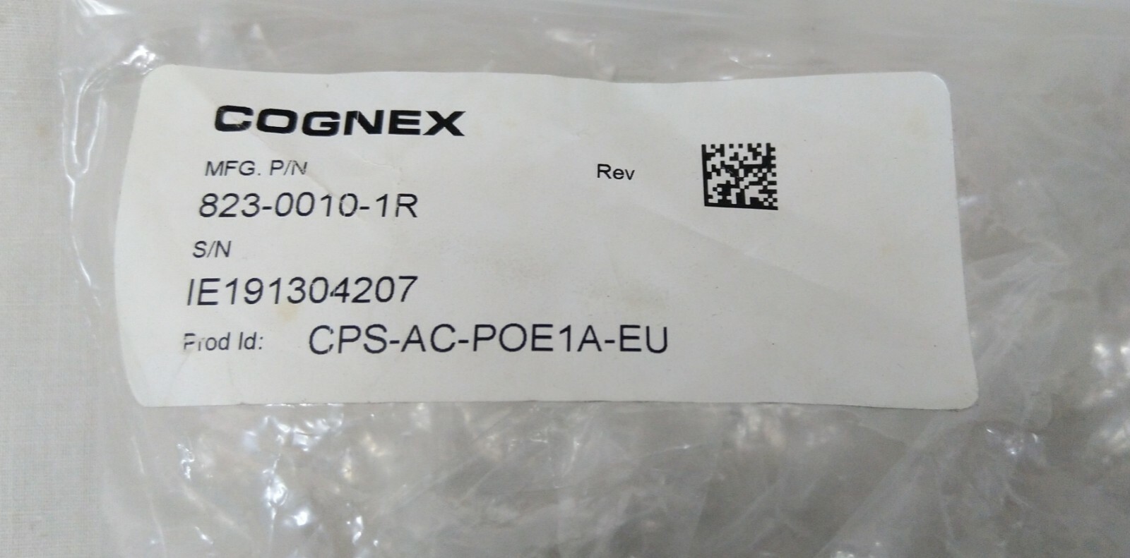 COGNEX CPS-AC-POE1A-EU CONVERTOR POWER SUPPLY P/n 823-0010-1R 158-1025R ...