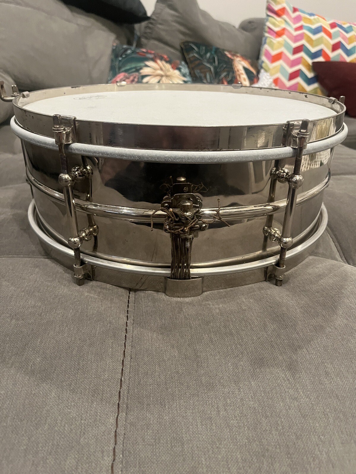 Vintage 1920's/30s NOB Snare Drum - 6 Lug | Grelly USA