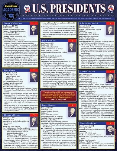 Us Presidents: Quick Reference to Historical Facts for Presidents of ...