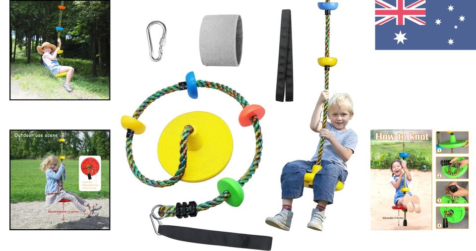 Endless Outdoor Fun: Yellow Swing Disc for Kids Aged 3-9 - Buy with ...