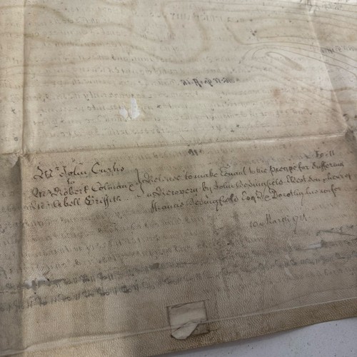 Antique 1700s Indenture Document Historical With Signatures & Stamped ...