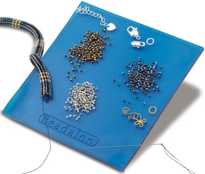 1 Beadalon TACKY 4 1/4" Square Bead Mat To Hold Small Beads & Findings ...