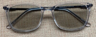 FRAME ONLY Modz Vallejo Eyewear Eyeglasses Full Rim Crystal/Black 52-19 ...