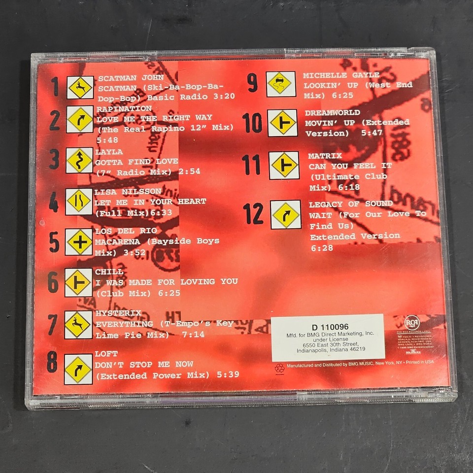 Various – Club Cutz (CD, 1996) Electronic, Pop, Dance Mix Club Edition ...