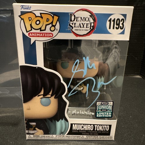 Muichiro Tokito Funko Pop 1193 signed by Griffin Burns Demon Slayer | eBay