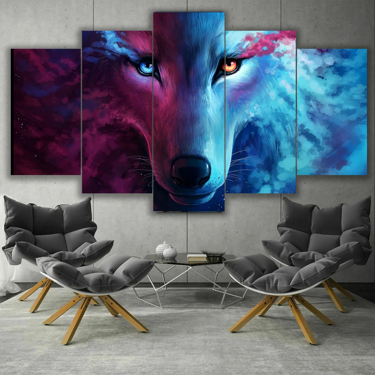 Wolf Art Abstract