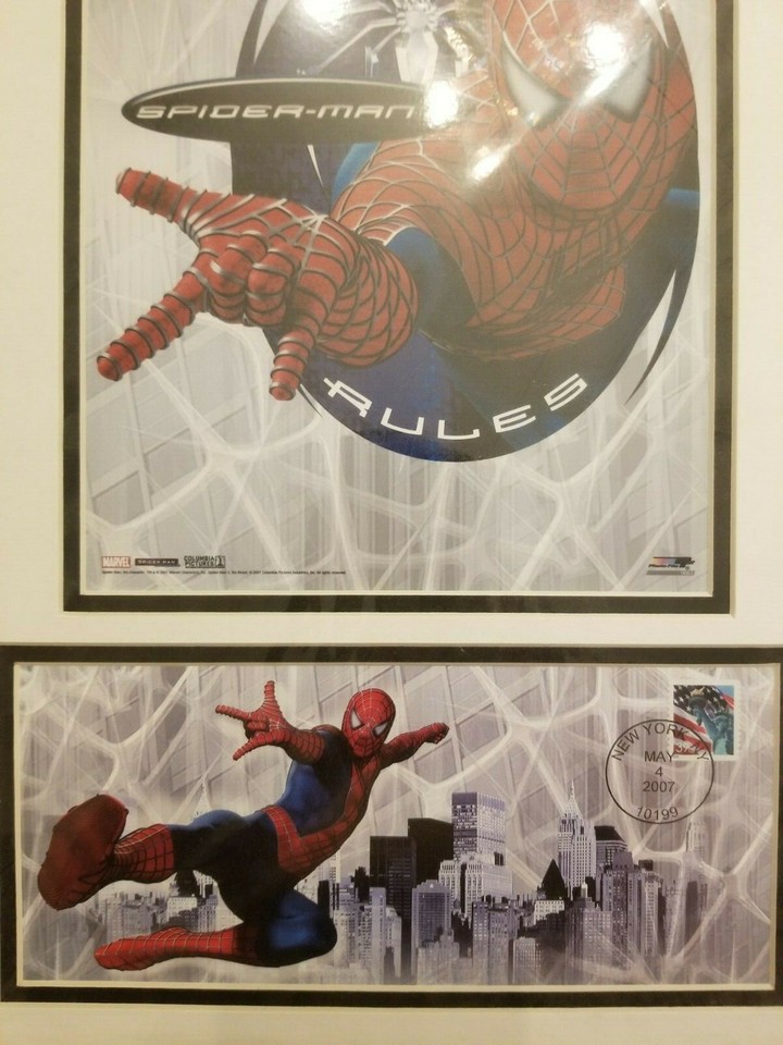 USPS MARVEL COMICS SPIDER-MAN 3 RULES COVER AND STAMP ART NEW RARE OOP ...