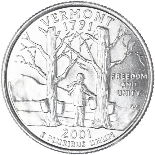 2001 D State Quarter Vermont Choice BU CN-Clad US Coin See Pics Y201 | eBay