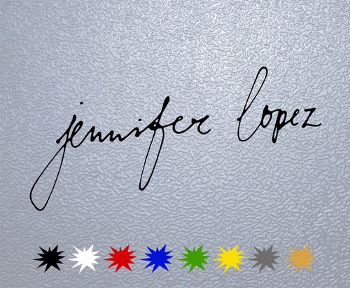 STICKER PEGATINA DECAL VINYL JLO-Jennifer Lopez Signature | eBay