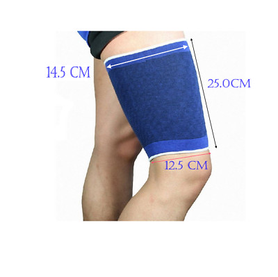 Elastic Thigh Compression Sleeve Hamstring Wrap, Thigh Support Brace ...