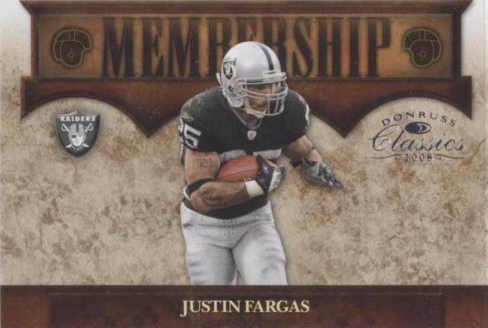 2008 Donruss Classics - Membership Justin Fargas #M-14 /1000 for sale ...