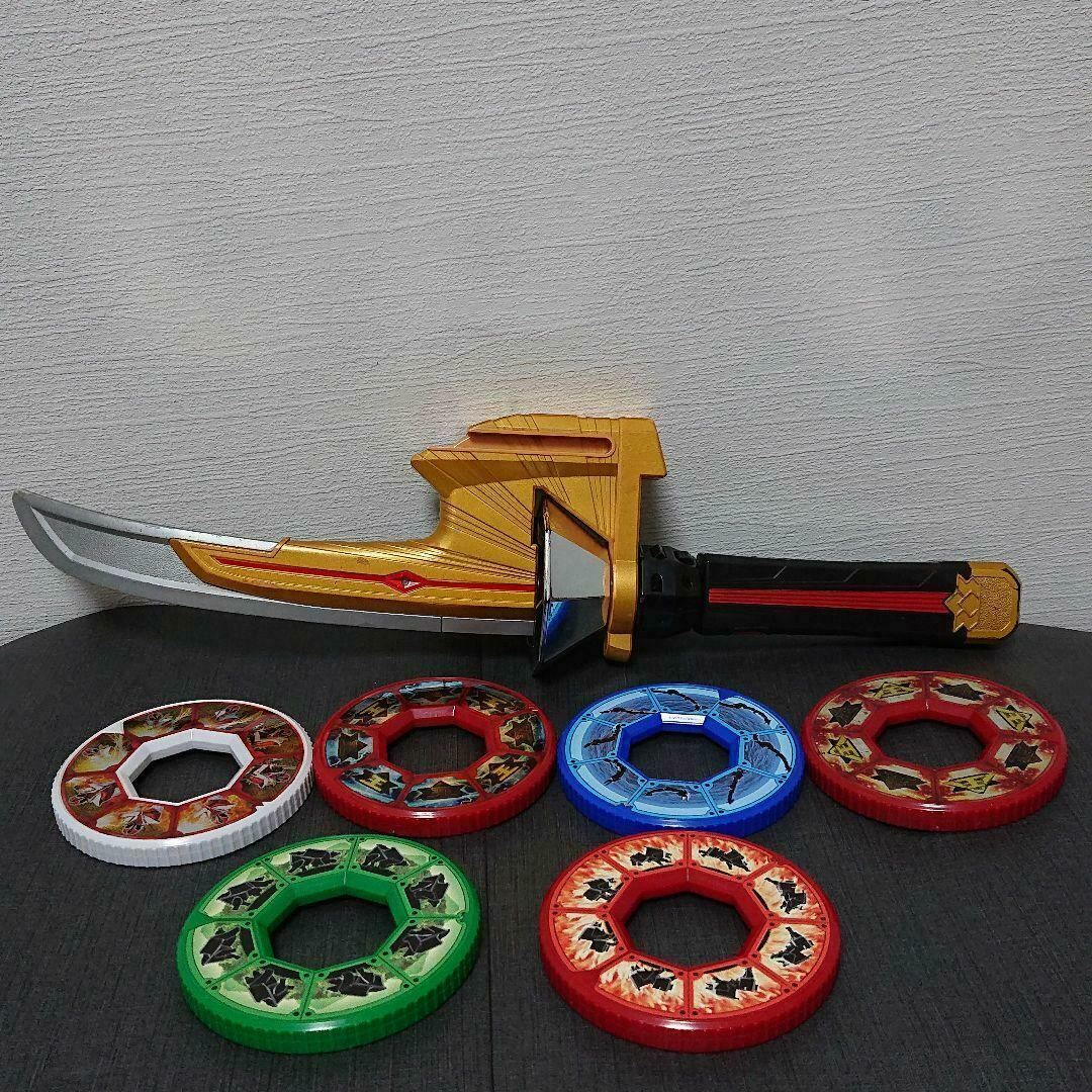 Power Rangers Samurai Shinkenger DX Shinkenmaru Spin Sword Disks Set ...