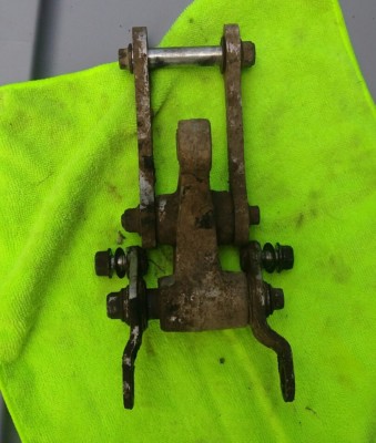 1993 93 Kawasaki kx125 kx 125 rear shock linkage swingarm pivot linkage ...