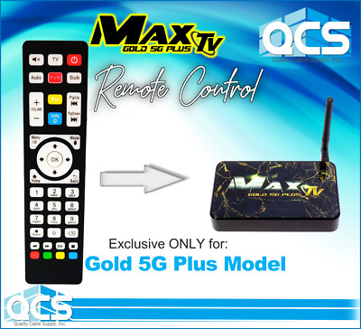 Remote Control EXCLUSIVELY for MAXTV Gold 5G Plus boxes | eBay