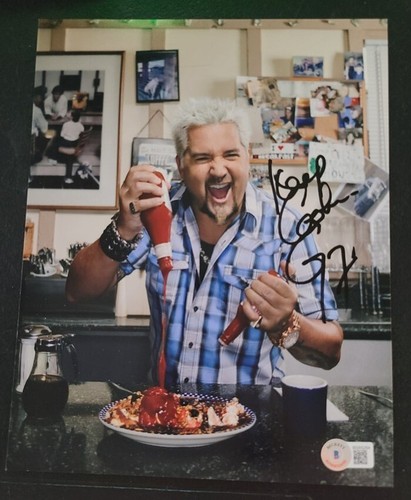 Guy Fieri Hot! autographed signed Food Network Diners 8x10 photo ...