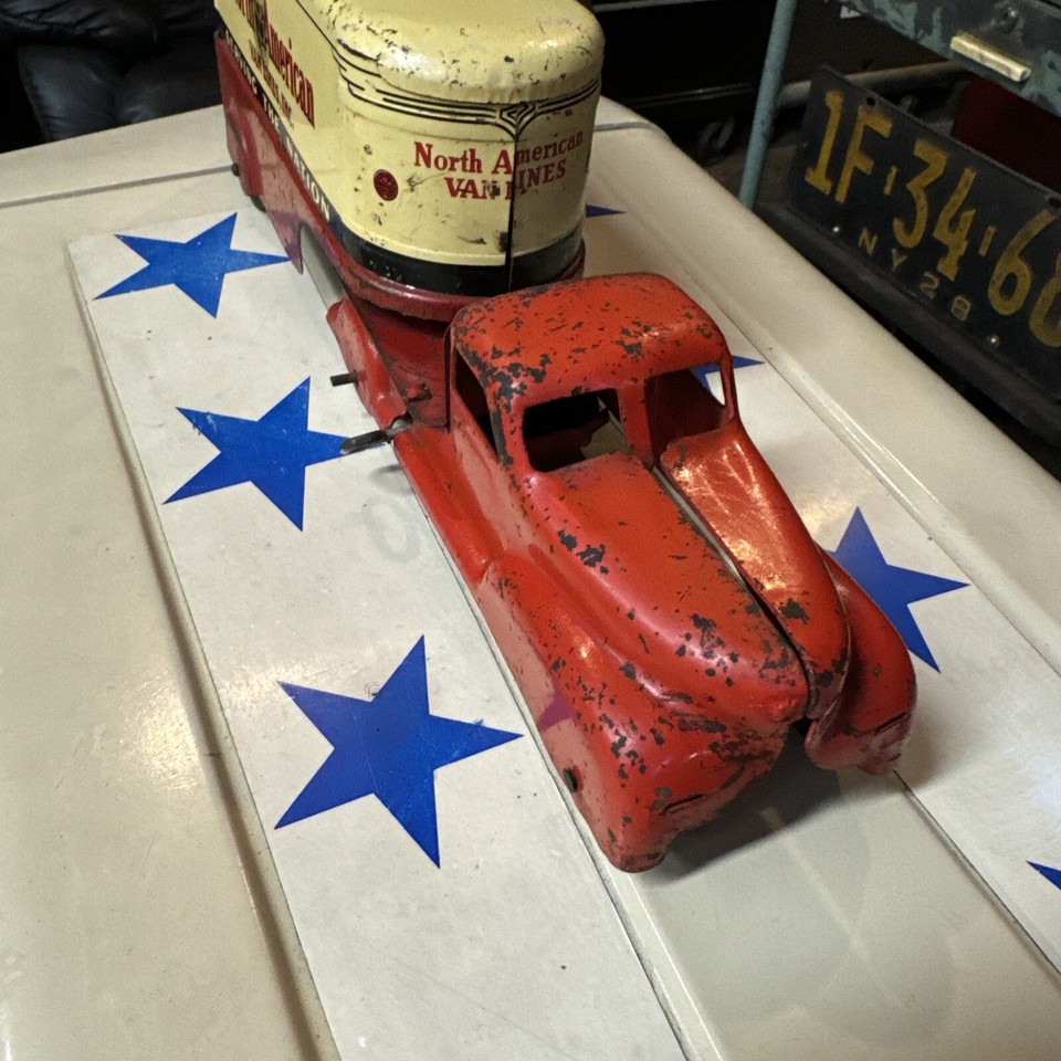 1940’s Marx Toy Streamline North American Van Lines Truck Parts Or ...
