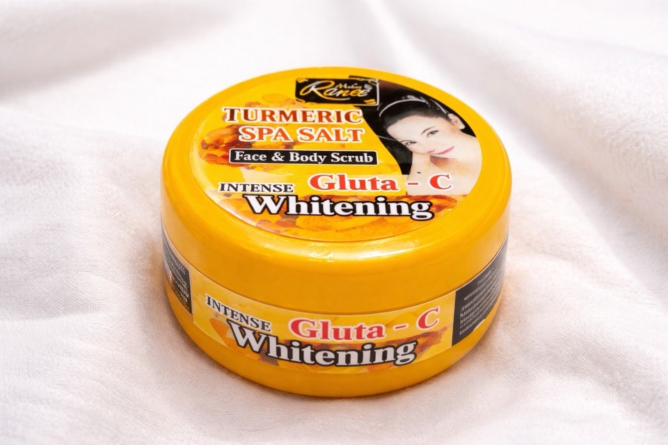 Turmeric Spa Salt Face & Body Scrub Gluta-C – Exfoliating Skincare ...