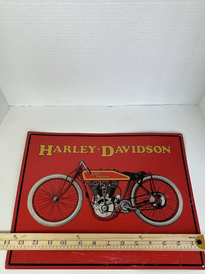 11" x 14" Harley Davidson Motorcycles Embossed Metal Sign Tin Tacker | eBay