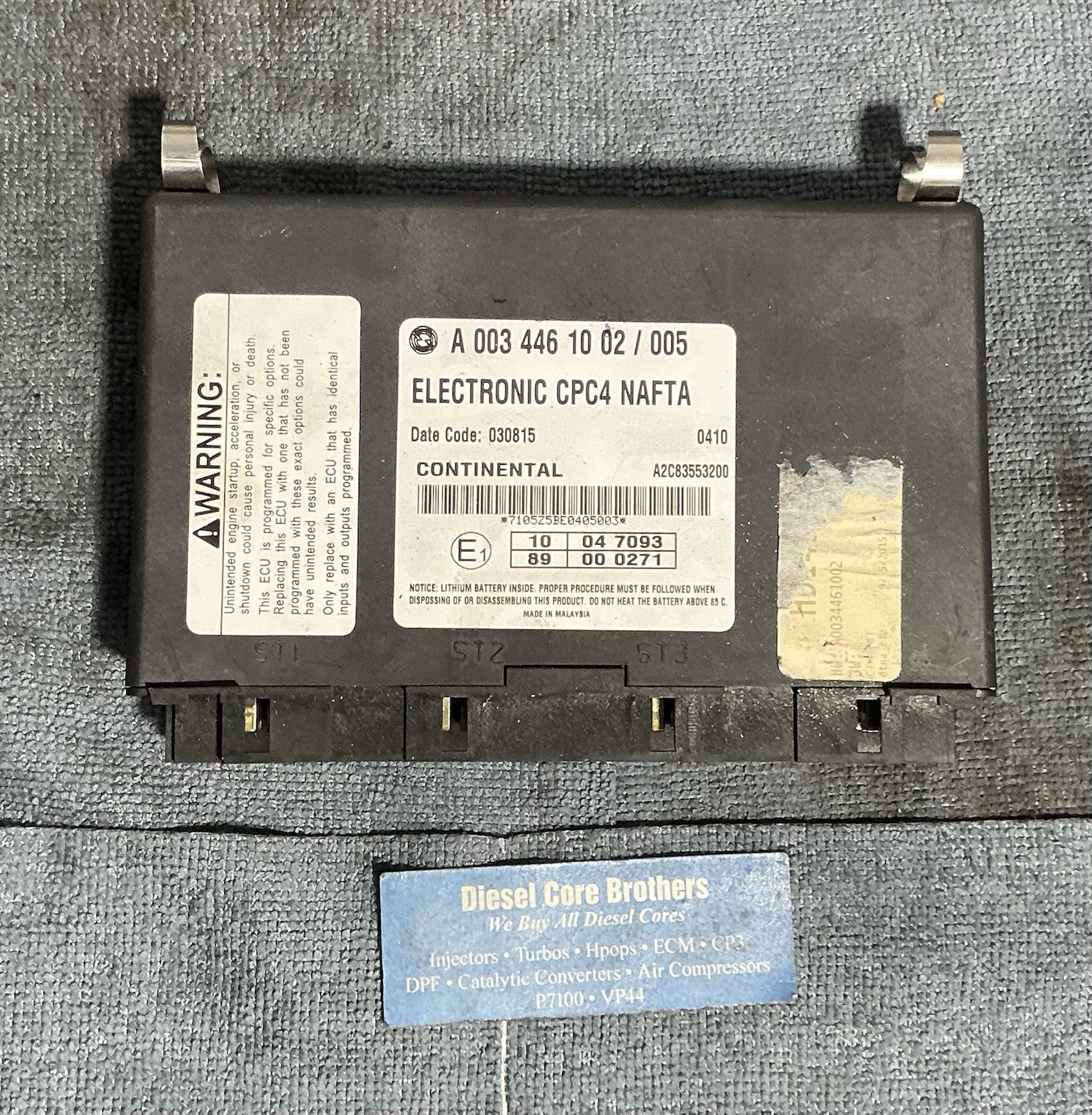 Freightliner Cascadia Electronic CPC CPC4 NAFTA Module A 003 446 10 02 ...
