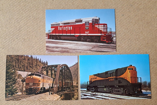 Lot Of 25 Vintage Diesel Engine Locomotive Postcards Unmailed Train PRR ...