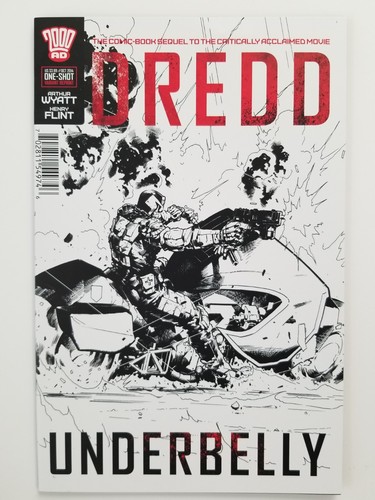 Dredd Underbelly #1 (2014 2000 AD Comics) 2nd Print Black and White ...