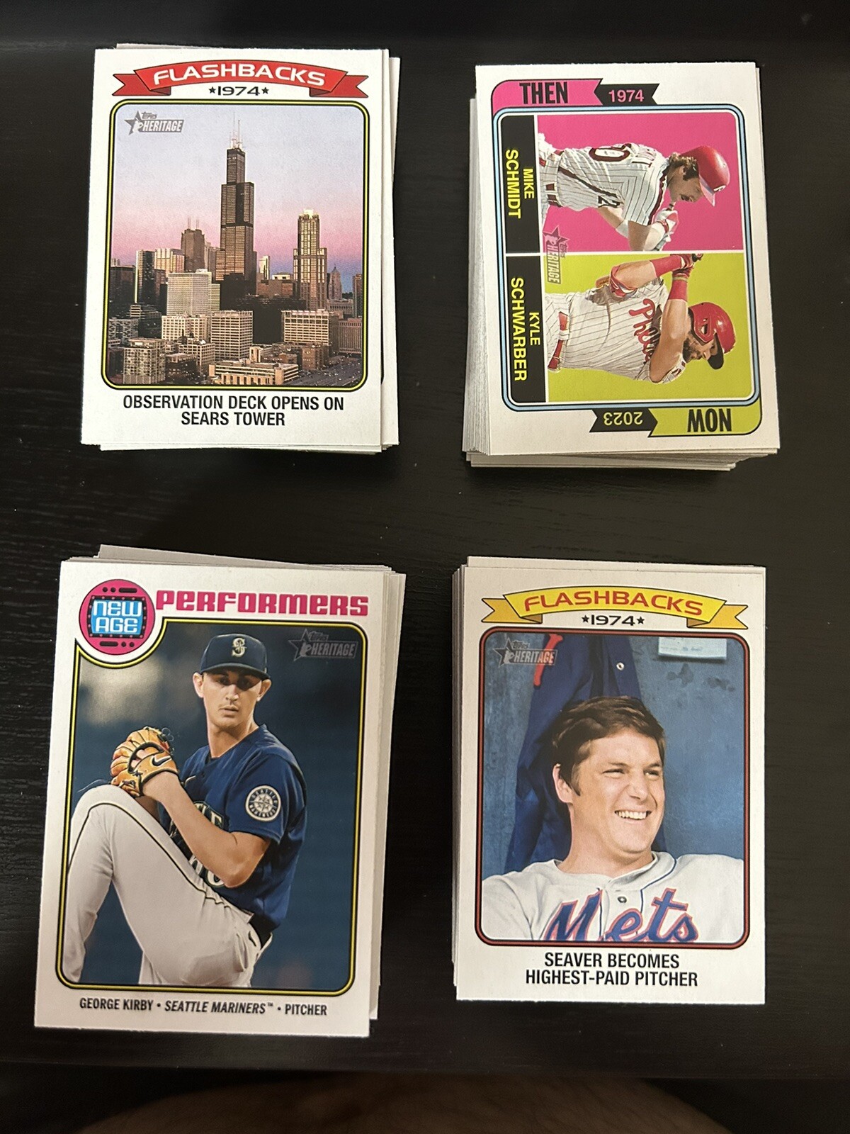2023 Topps Heritage -Insert Cards- Flashbacks, New Age, Then/Now, Pick ...