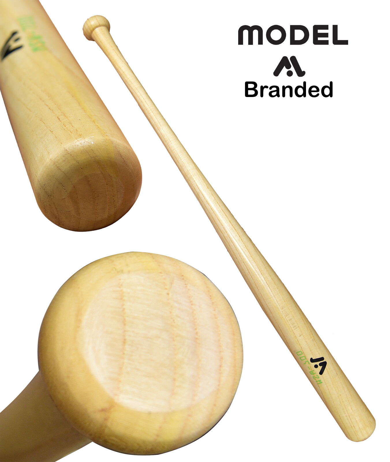 Wooden Baseball Bats Softball Bats Hard Ash Wood Size 34" - 33" - 32 ...