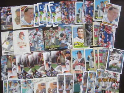 Huge Lot of 50 Bartolo Colon Baseball Cards Mets Angels Braves | eBay