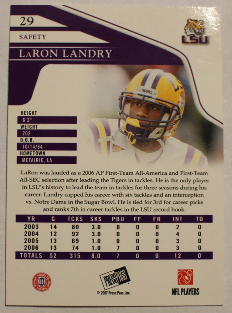 Laron Landry Supplements