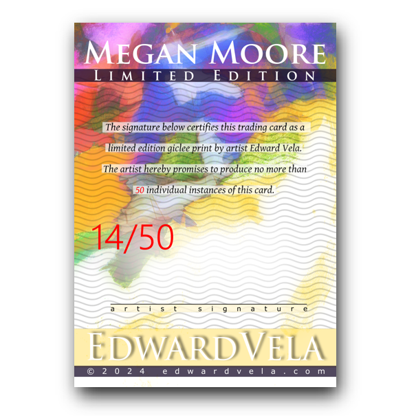 Megan Moore Art Card Limited 14/50 Edward Vela Signed (Censored) | eBay