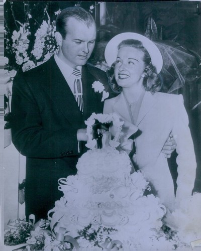 1947 Bonita Granville & Husband Jack Wrather Wed Press Photo | eBay