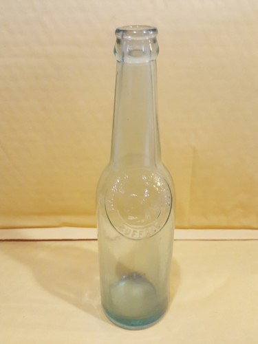 Vtg. Rare Iroquois Bev. AQUA Beer Bottle -INDIAN HEAD Embossed ...
