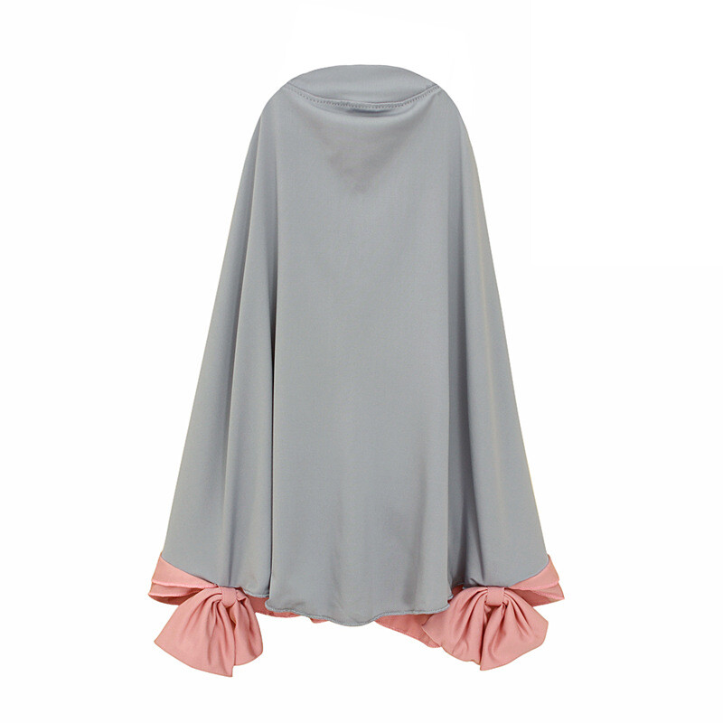 Muslim Kids Girls Prayer Dress Burka Scarf Hijab Set Islamic Kaftan ...