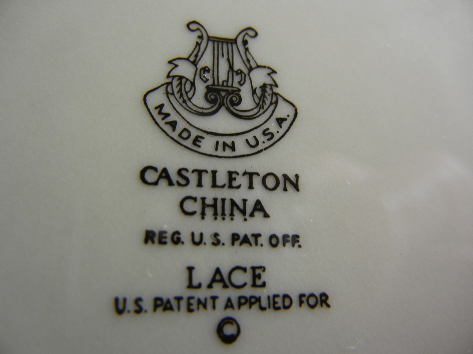 Castleton China Lace Dinner Plate(s) | eBay