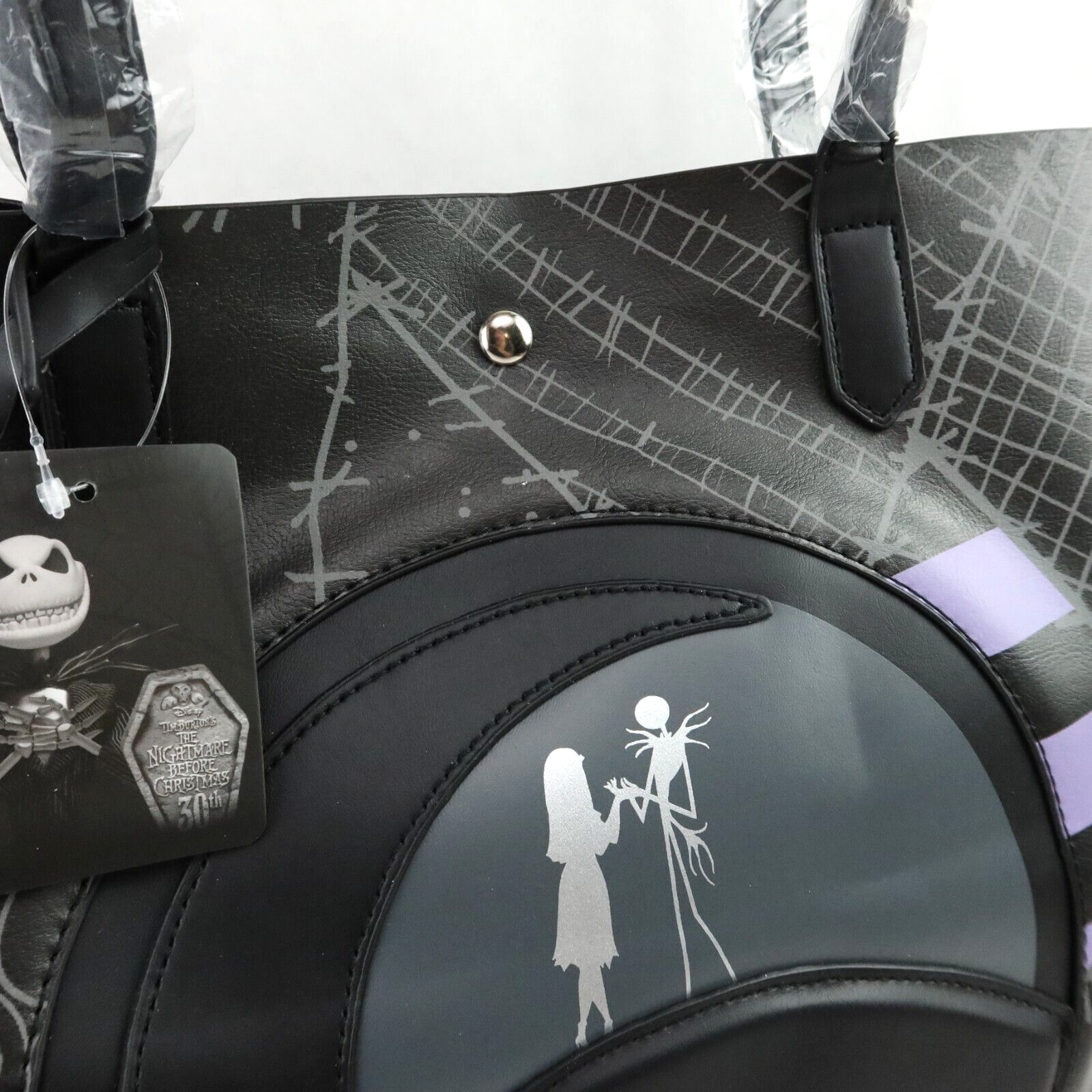 The Nightmare Before Christmas Tote Bag Purse Jack Sally Spiral Hill ...