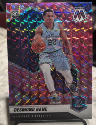 2020-21 Panini Mosaic ROOKIE PINK CAMO Desmond Bane #211 Memphis ...