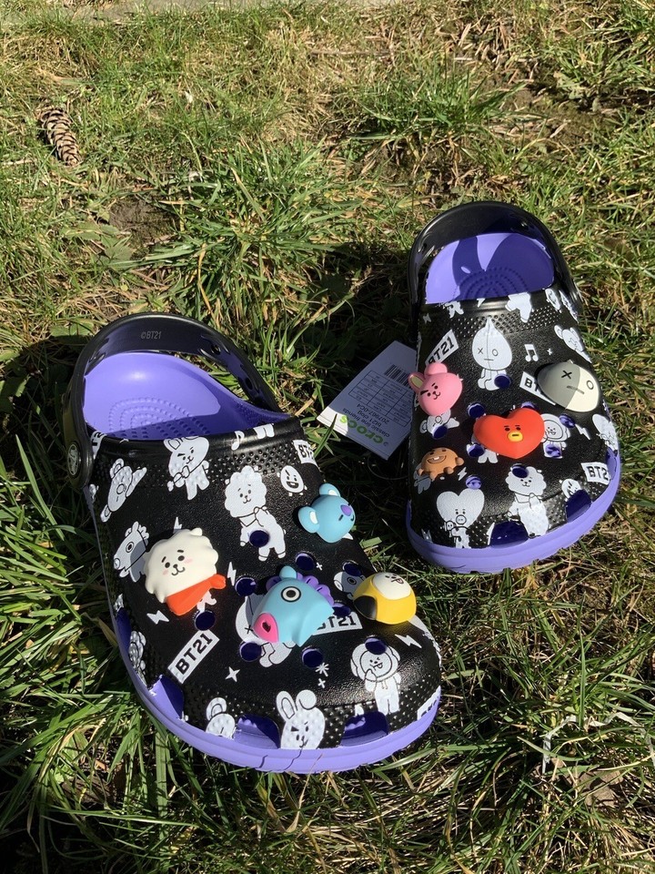 Crocs Line Friends BT21 BTS Classic Clog Limited Collaboration W7 US ...