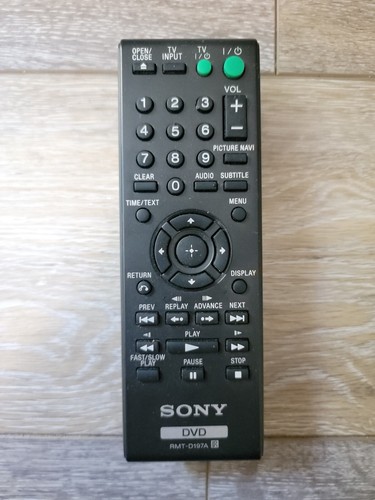 Genuine Sony DVD Remote Control RMT-D197A DVP-CX985V DVP-NS611H DVP ...