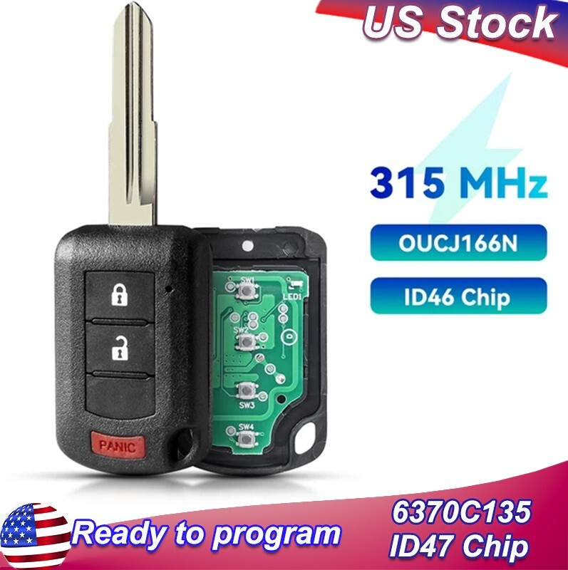 2018 2019 2020 for Mitsubishi Eclipse Cross Remote Car Key Fob 6370C135 ...